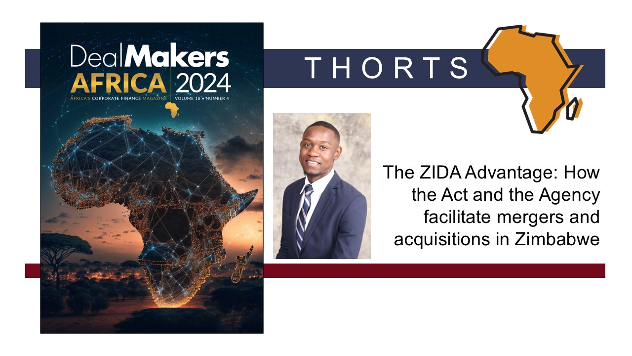 The ZIDA Advantage: How the Act and the Agency facilitate mergers and ...